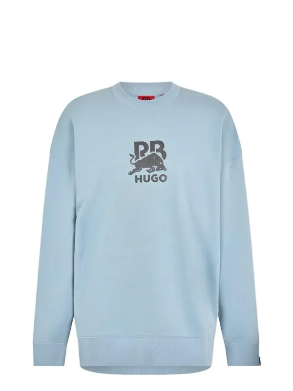 Hugo Boss Dahrain Rb Crew Sweatshirt - Blue