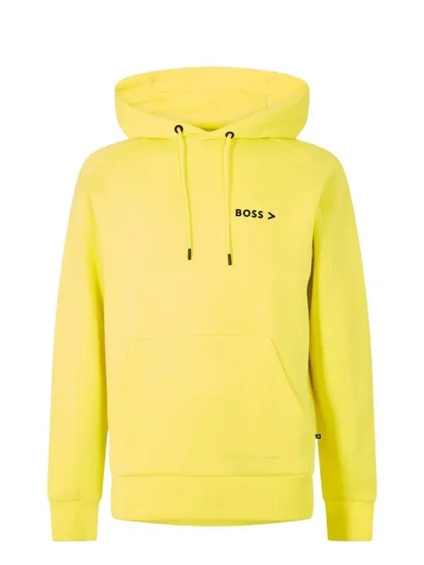 Hugo Boss Boss Short Sleeve Hooded Pullover - Yellow