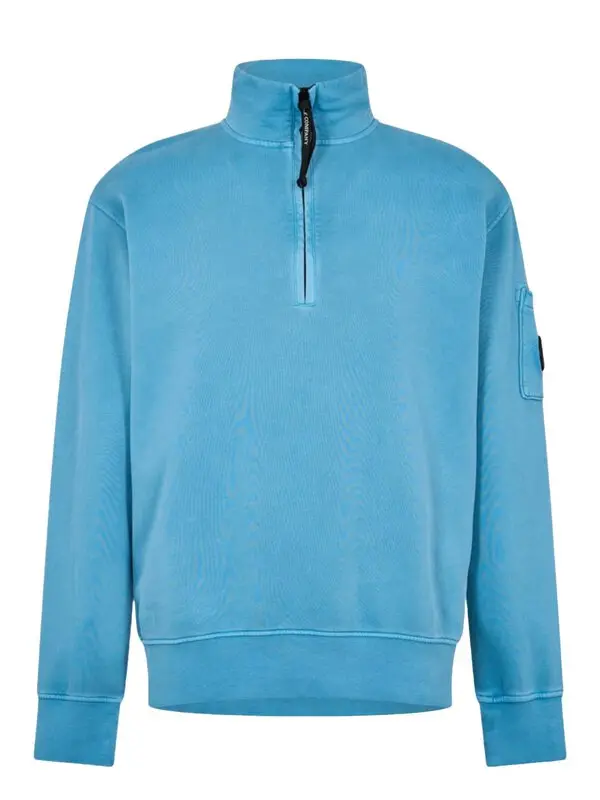 C.P. COMPANY 1/4 Zip Fleece - Blue