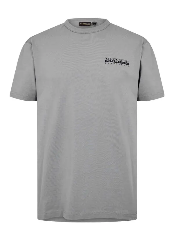 NAPAPIJRI Logo Crew Neck T-shirt - Gray