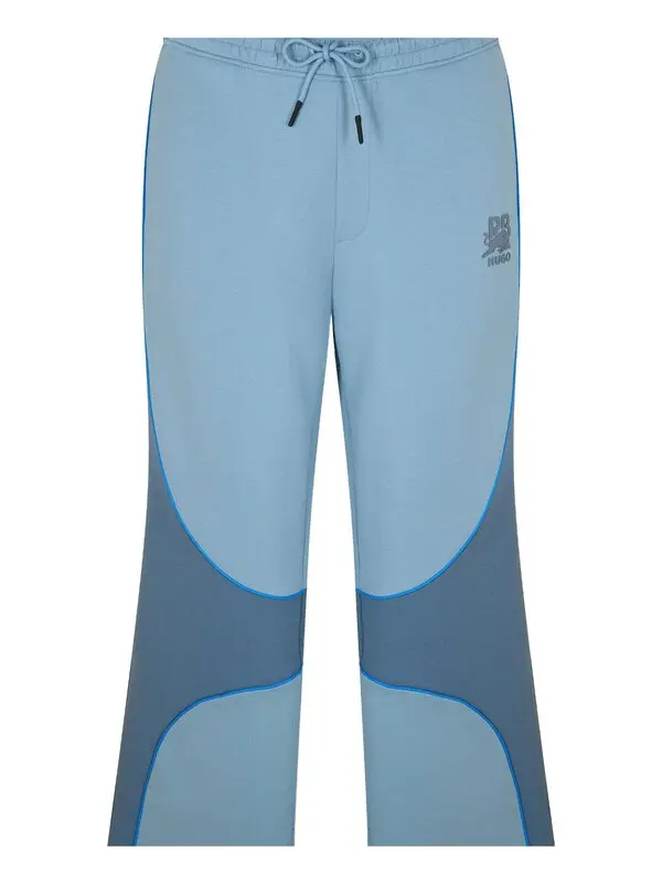 Hugo Boss Closed Hem Woven Tracksuit Joggers - Blue