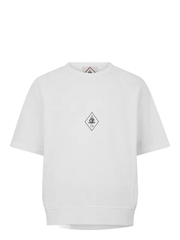 C.P. COMPANY Logo Crew Neck T-shirt - White