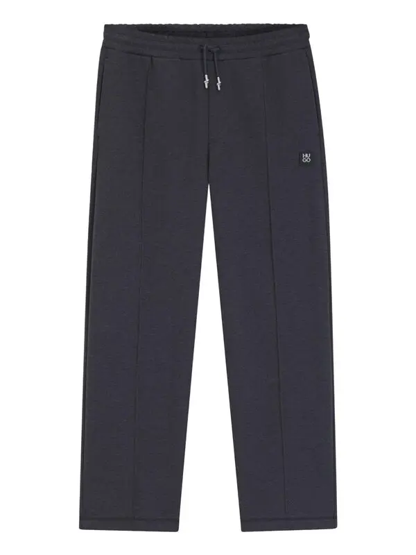 Hugo Boss Dineto Red Closed Hem Fleece Joggers - Black