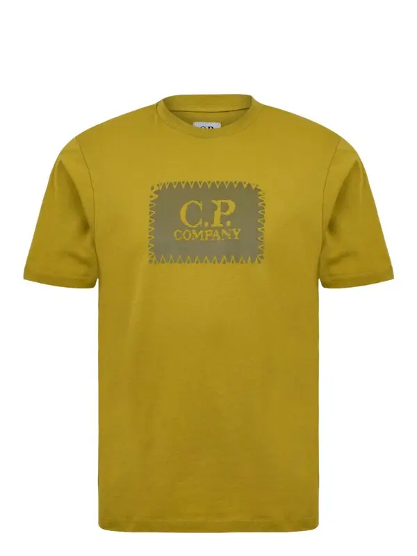 C.P. COMPANY Logo Crew Neck T-shirt - Brown