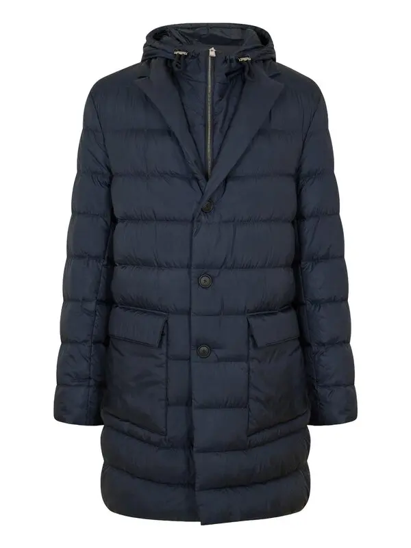 Hugo Boss Padded Hooded Down Jacket - Black