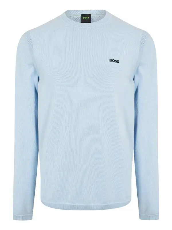Hugo Boss Boss Logo Crewneck Pullover - Blue