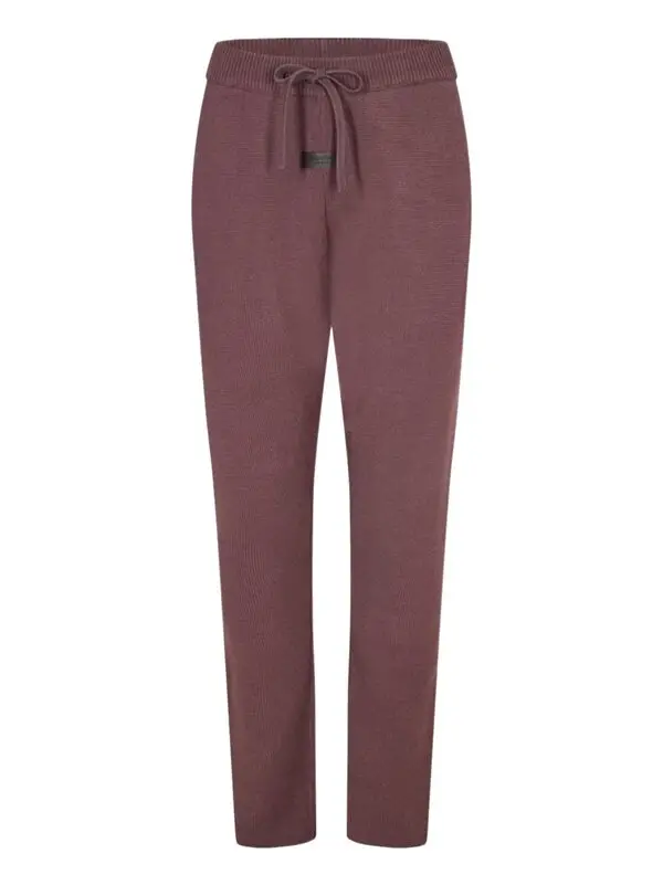 Fear Of God Drawstring Sweatpants With Slit Hem - Red