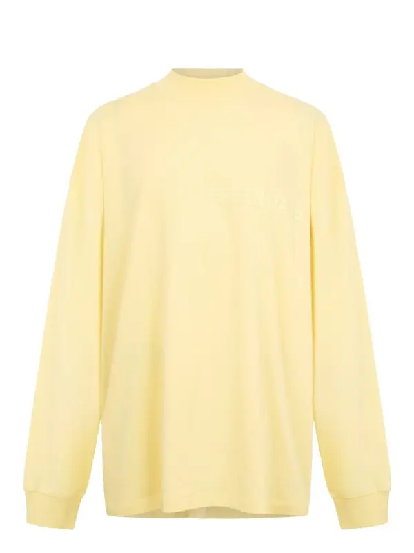 Fear Of God Logo Long Sleeve T-shirt - Nude