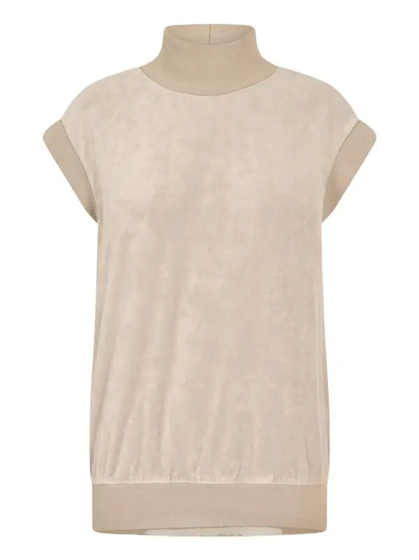 Fear Of God High-neck Ribbed Vest - Nude