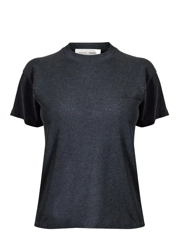 Fear Of God Logo Detail T-shirt - Black
