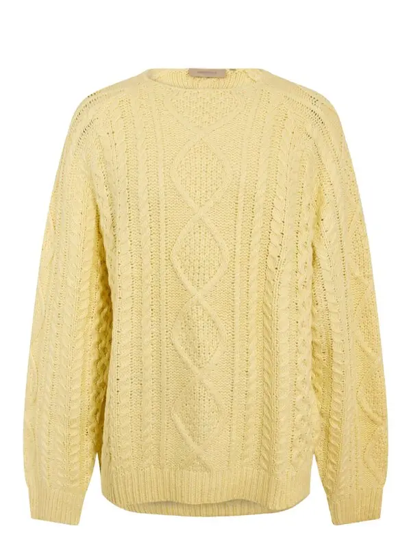 Fear Of God Cable Knit Sweater - Nude