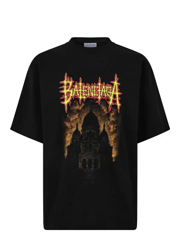Balenciaga Loose T-shirt - Black