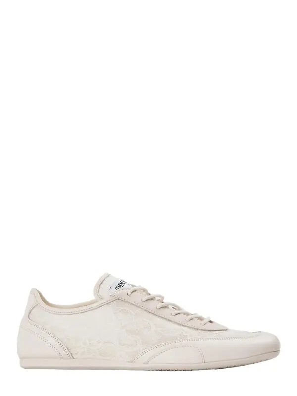 JIMMY CHOO Sunny Low-top Lace-up Sneakers - White