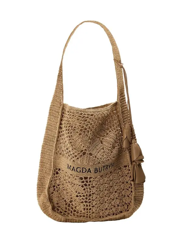 Magda Butrym Crochet Tote Bag - Brown