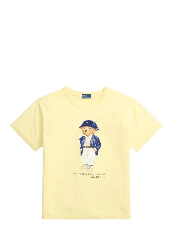 Polo Ralph Lauren Bear" Graphic Crewneck T-shirt - Nude