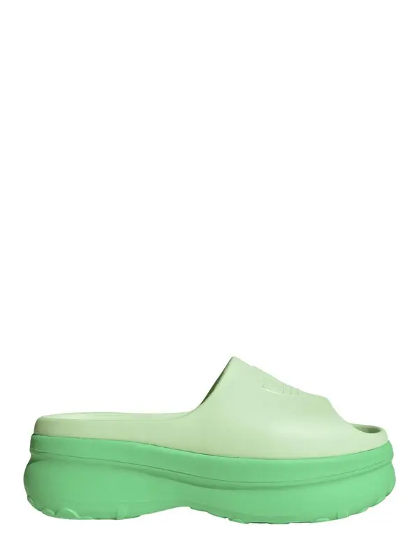 ADIDAS ORIGINALS Platform Slide Slippers - Green