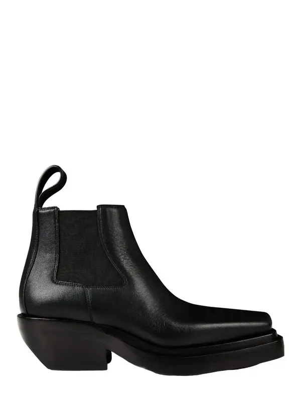 Bottega Veneta Leather Chelsea Boots - Black