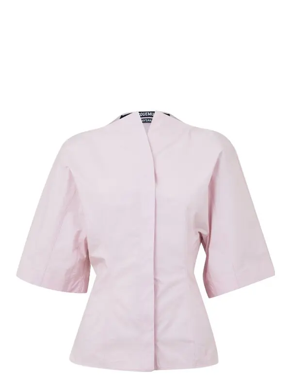 Jacquemus Plain Short Sleeve Shirt - Pink