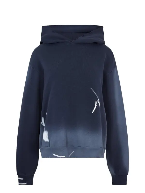 Acne Studios Relaxed Fit Hooded Sweatshirt - Black