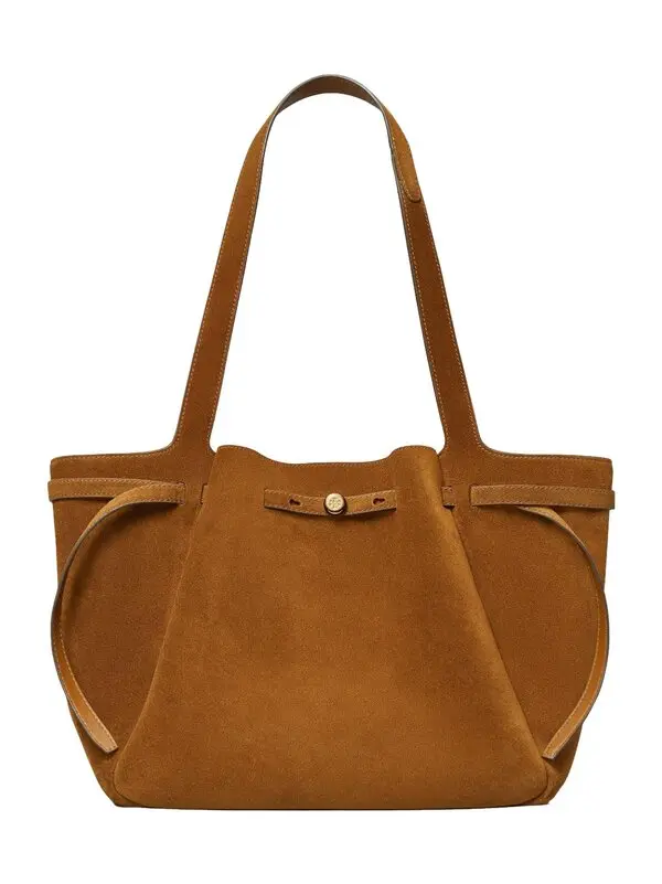 Tory Burch Suede Tote Bag - Brown