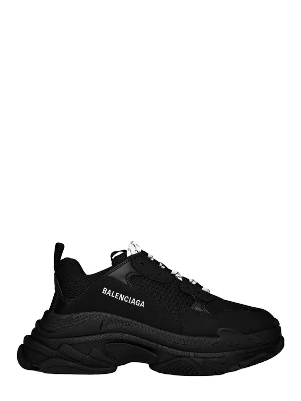 Balenciaga Triple S Platform Sneakers - Black