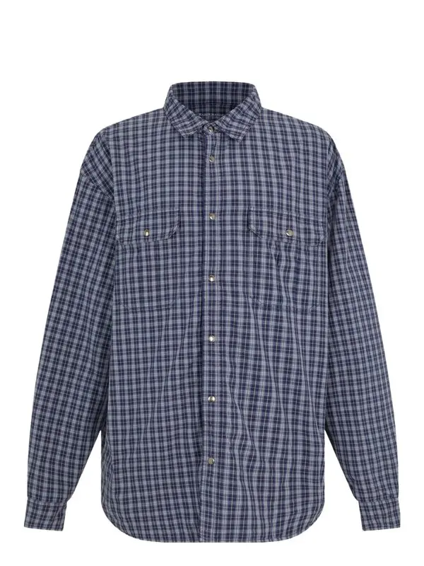 MAISON MARGIELA Checked Reversible Shirt Jacket - Gray