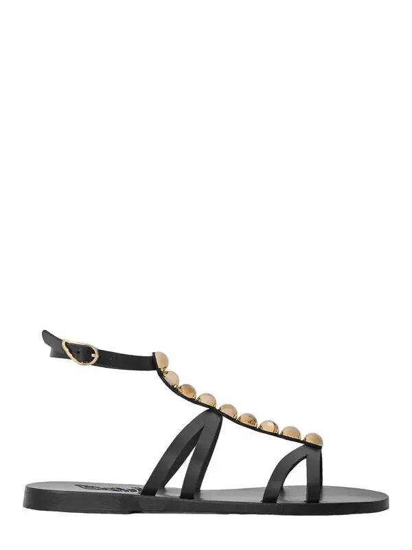 ANCIENT GREEK SANDALS Lightweight Flat Sandals - Black