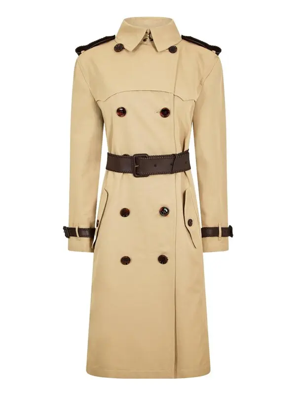 Burberry Double-breasted Trench Coat - Nude