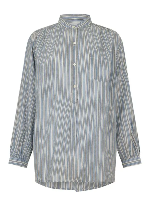 Isabel Marant Étoile Long Sleeve Striped Shirt - Gray