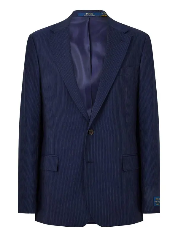 Polo Ralph Lauren Pinstripe Single-breasted Blazer - Black
