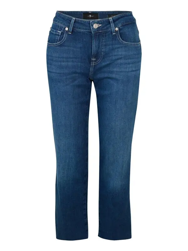 7 For All Mankind Straight Leg Jeans - Blue