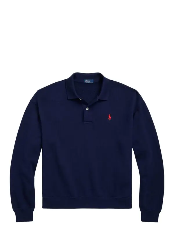 Polo Ralph Lauren Fleece Quarter-zip Polo - Black