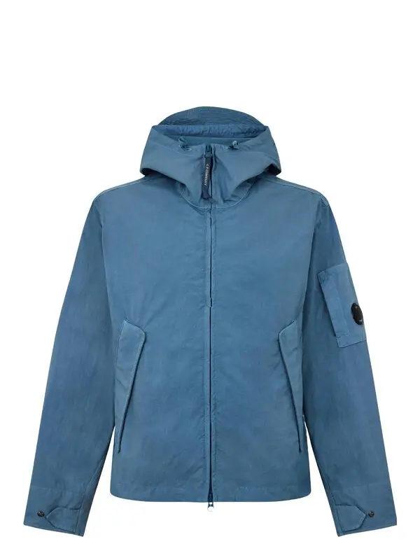 C.P. COMPANY Hooded Zip-up Jacket - Blue
