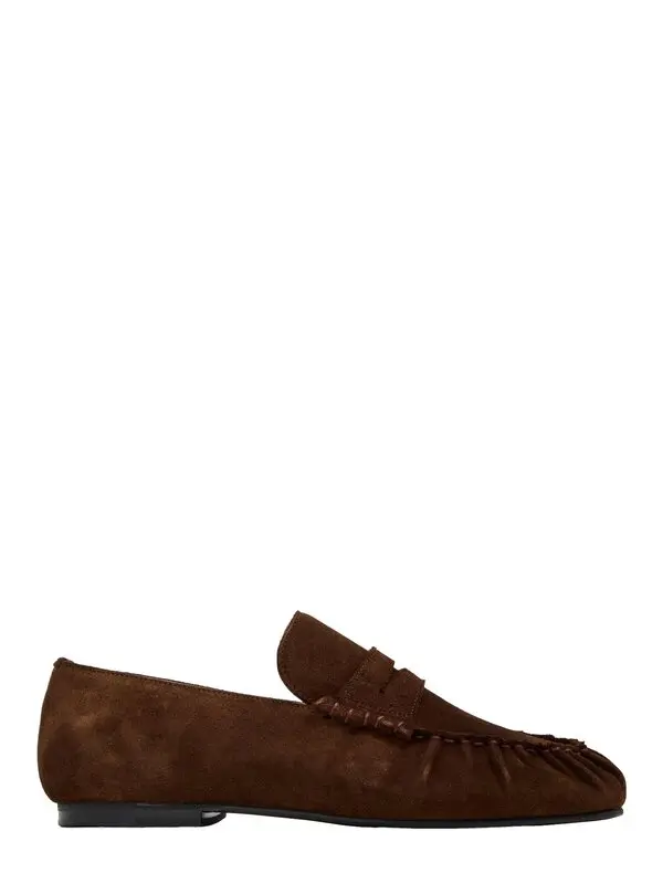 ALOHAS Aven Suede Loafers - Brown
