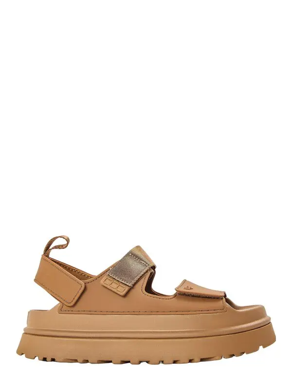 UGG Logo Platform Sandals - Brown