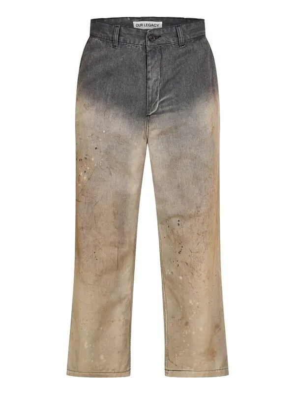 Our Legacy Gradient Color Denim Long Pants - Nude