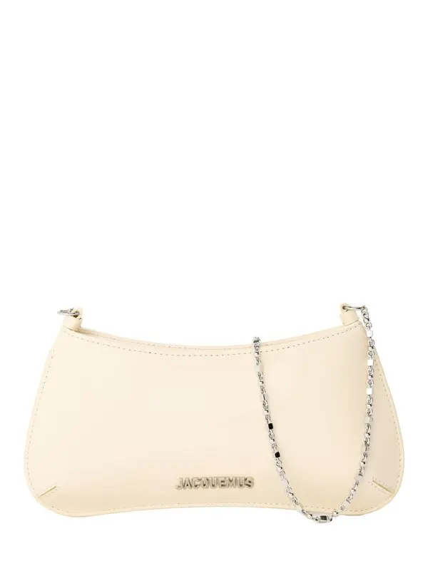 Jacquemus Mini Shoulder Bag With Chain Strap - Nude