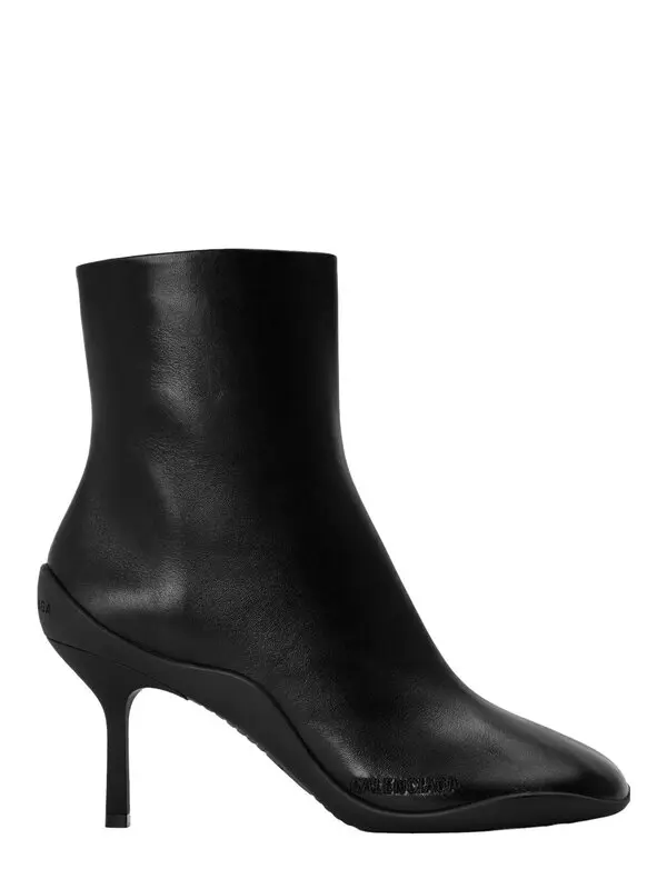 Balenciaga Zip-up Ankle Boots With Block Heel - Black
