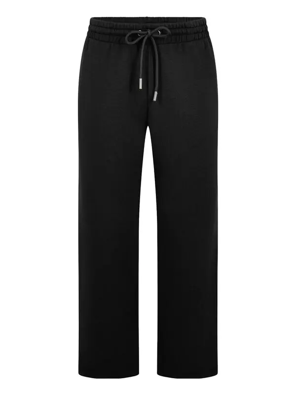Off-White Logo Pattern Sweatpants - Black