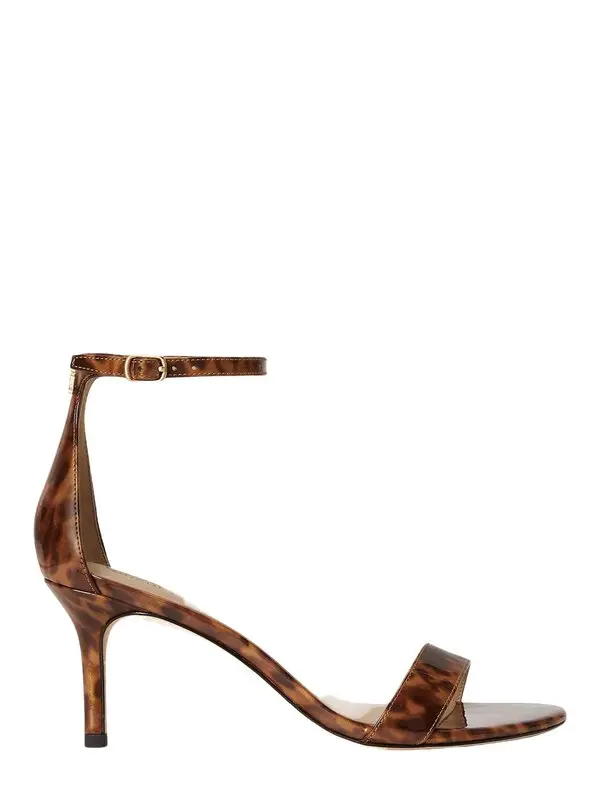 Ralph Lauren Allie Mid Heeled Sandals - Brown