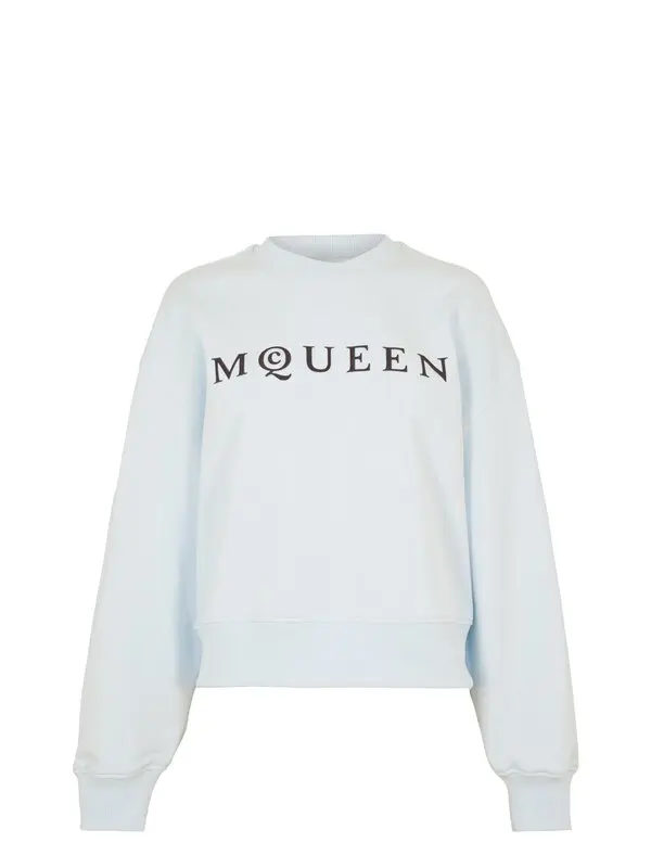 Alexander McQueen Logo Crewneck Sweatshirt - White