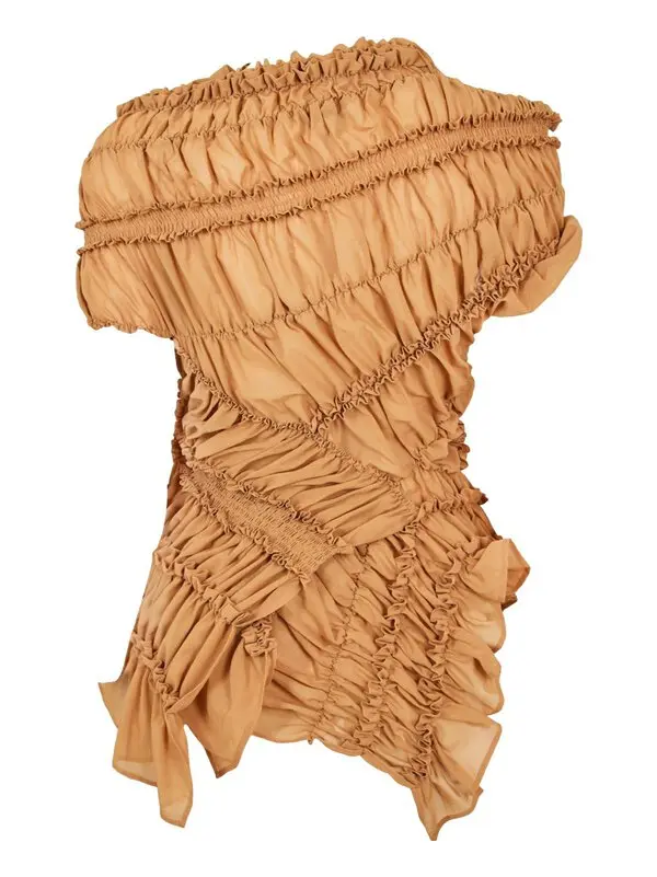 Magda Butrym Short-sleeve Top - Brown