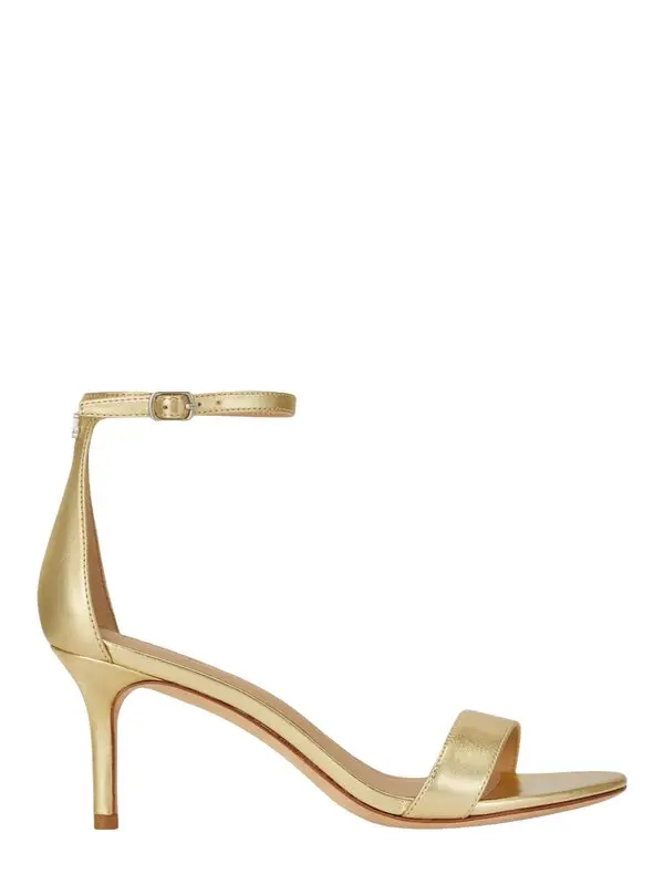 Ralph Lauren Allie Mid Heeled Sandals - Nude