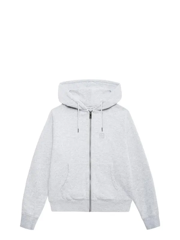 ANINE BING Full Zip Hoodie - Grey