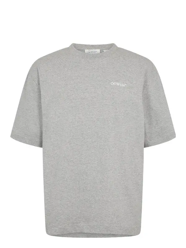 Off-White Loose-fitting Minimalist T-shirt - Gray