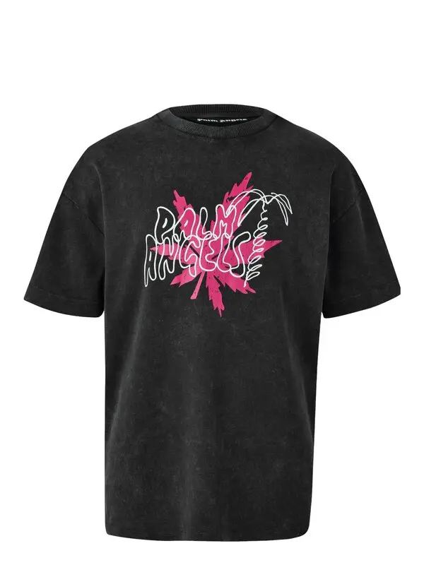 Palm Angels Minimalist Elegant T-shirt - Black