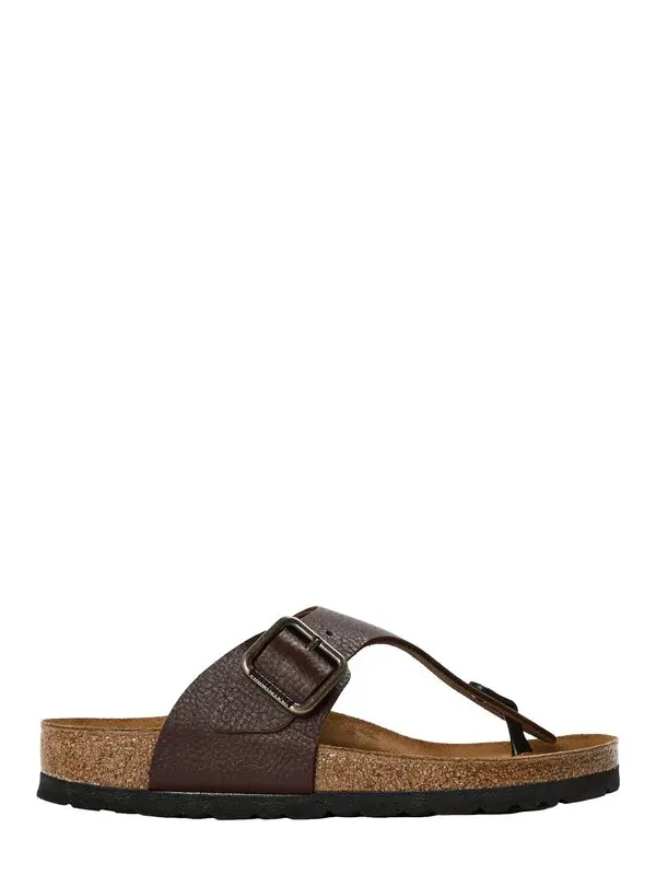 BIRKENSTOCK Gizeh Thong Sandals With Buckle Detail - Black