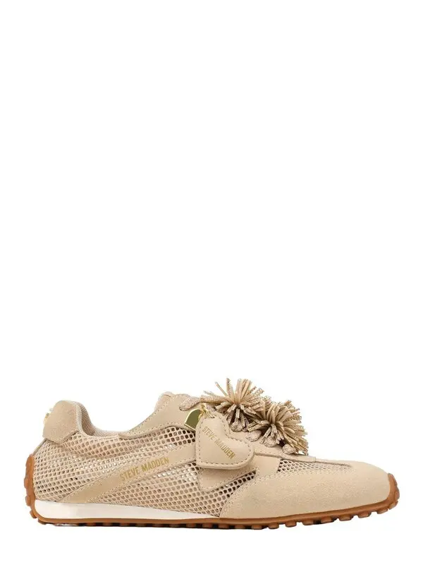 Steve Madden Embellished Low-top Sneakers - Nude