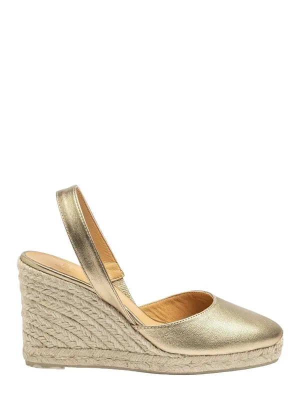 CastaÑer Wedge Espadrille Sandals - Nude