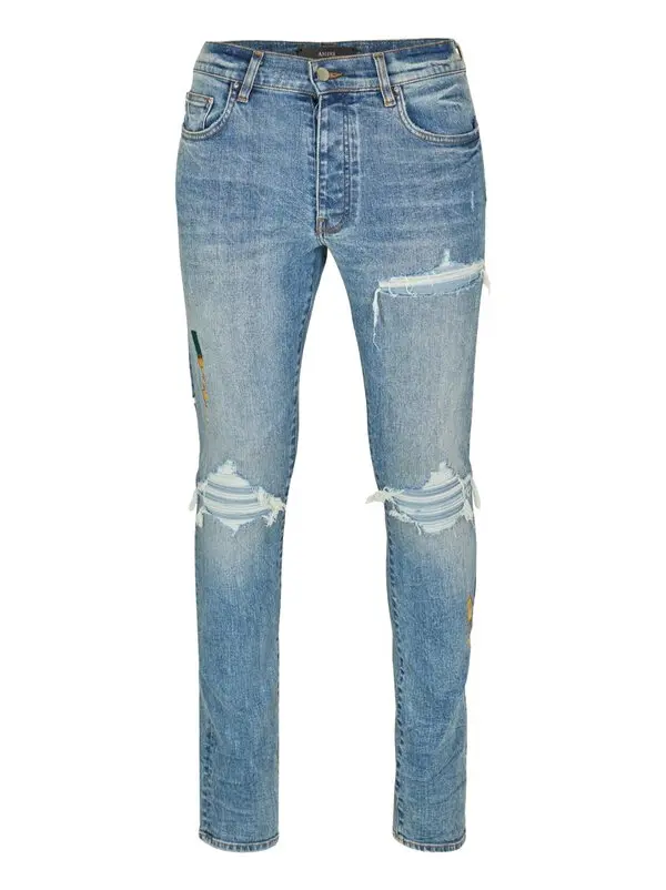 Amiri Slim-fit Jeans With Distressed Details - Blue